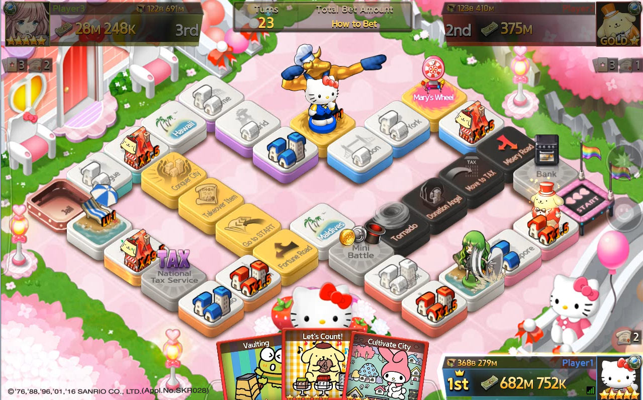 Kawaii fans rejoice: JoyCity releases Game of Dice x Hello Kitty ...