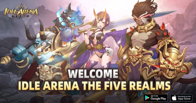 Idle Arena: The Five Realms, Kuukigame's first mobile RPG, is now out ...
